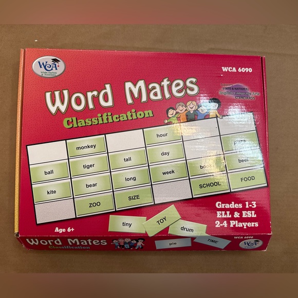 Wiebe Carlson & Associates | Toys | Word Mates Classification Grade 3 ...